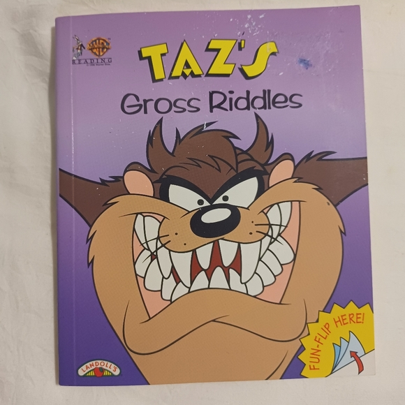 Warner Bros. | Other | Vintage Looney Tunes Fun Flip Gross Riddles Book ...